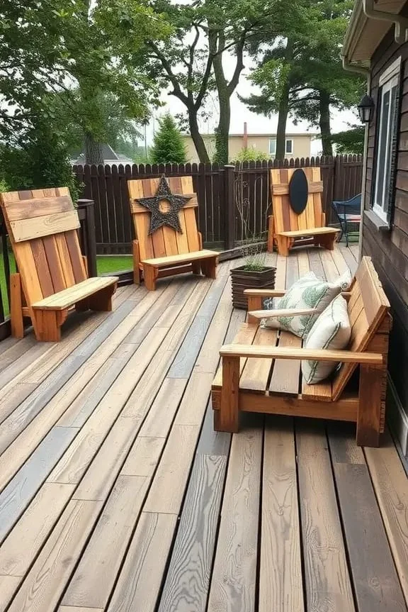 20 Budget-Friendly DIY Pallet Patio Deck Ideas That Look Like a Million ...