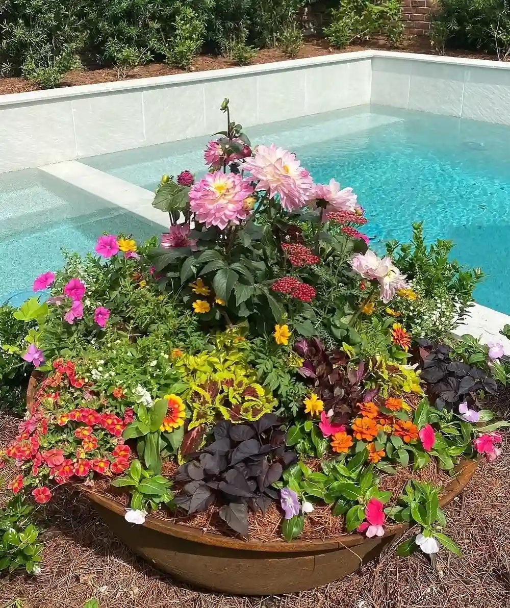 19 Refreshing Poolside Planter Ideas