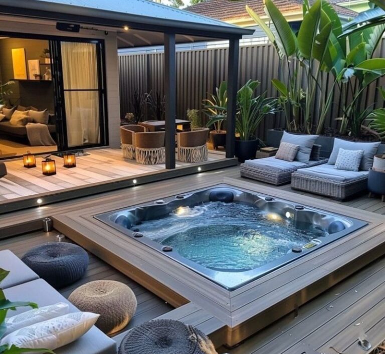 35 Fantabulous Hot Tub Patio Ideas On A budget