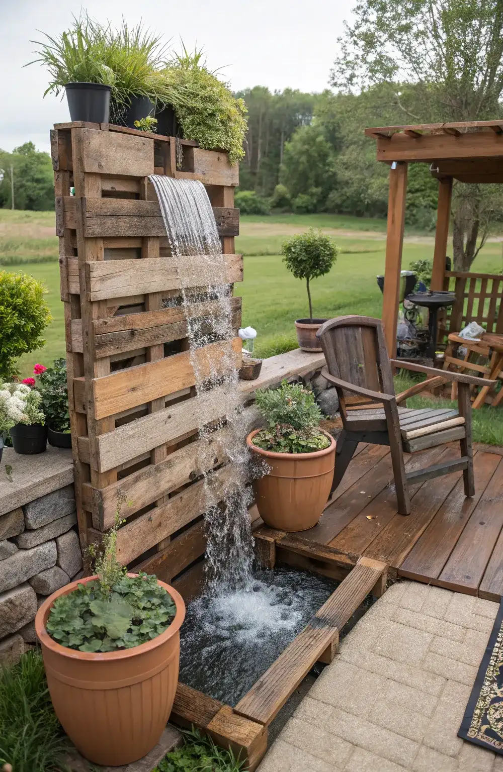 40 Natural-Looking Backyard Waterfall Ideas That Instantly Boost Your ...