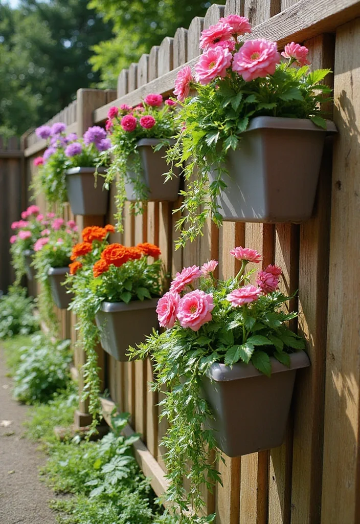 35 DIY Fence Planters That Will Maximize Your Growing Space