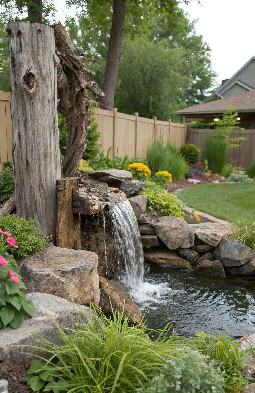 40 Natural-Looking Backyard Waterfall Ideas That Instantly Boost Your ...
