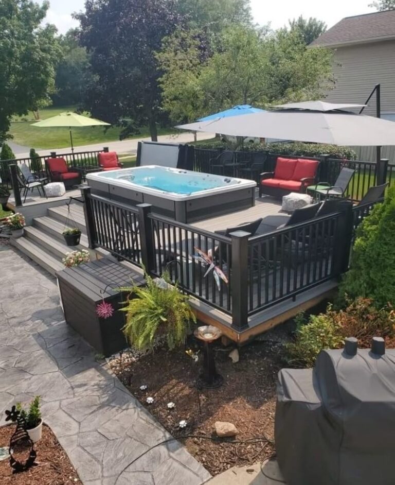 35 Fantabulous Hot Tub Patio Ideas On A budget