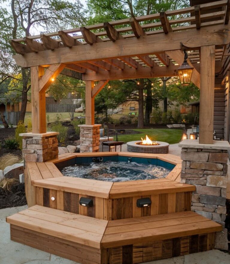 35 Fantabulous Hot Tub Patio Ideas On A budget