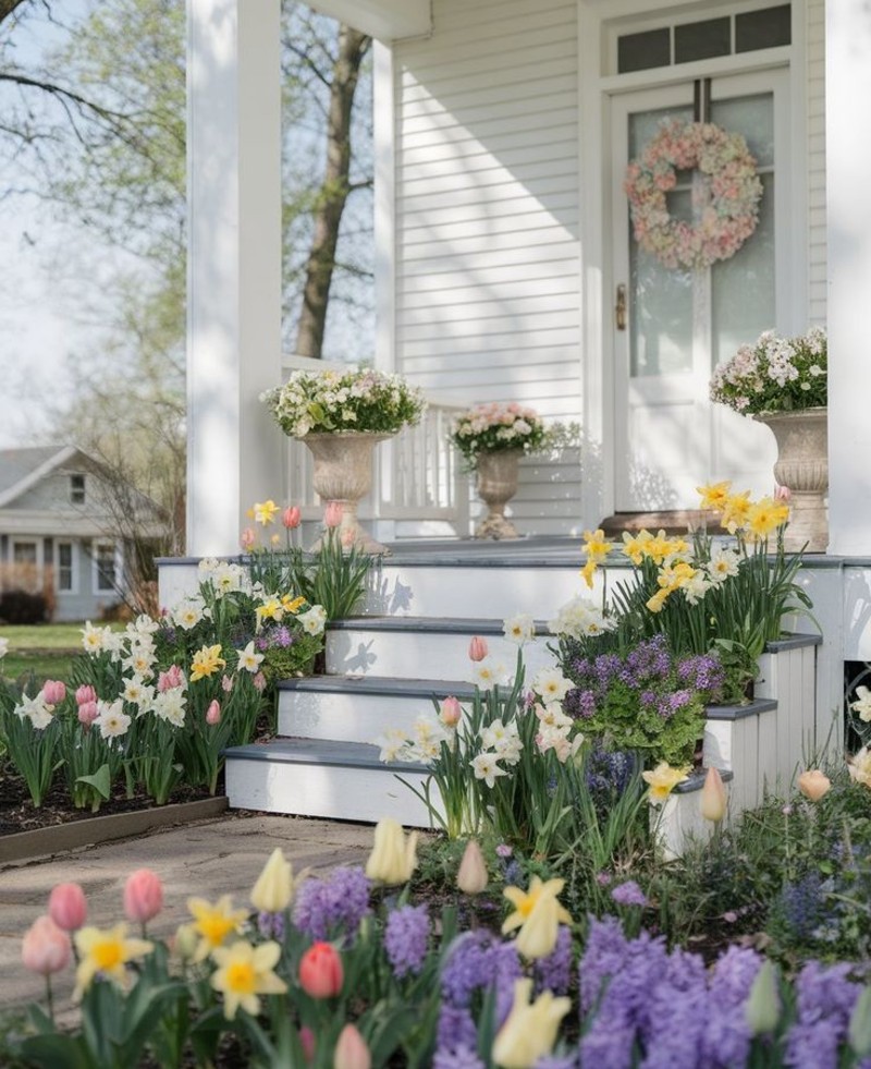 44 Blissful Flower Ideas for a White House Front Porch (Designers ...