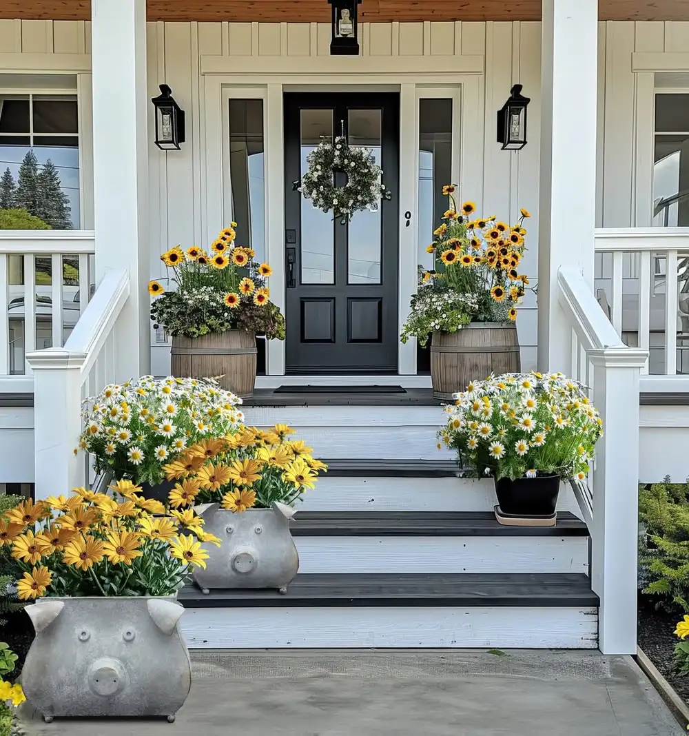 19 EXTRAORDINARY Front Porch Planter Ideas That Will CAPTIVATE Everyone ...