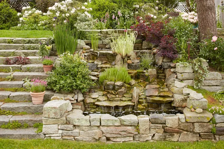 40 Natural-Looking Backyard Waterfall Ideas That Instantly Boost Your ...
