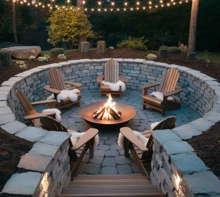 35 Low-Cost Sunken Fire Pit Ideas For Cozy Backyard (To Give It A Rich ...