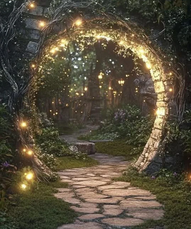 35 Stunning DIY Garden Moon Gate Ideas