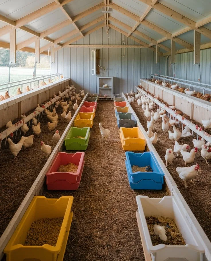 Functional Inside Chicken Coop Designs (30 Easy To Clean Interior Ideas)