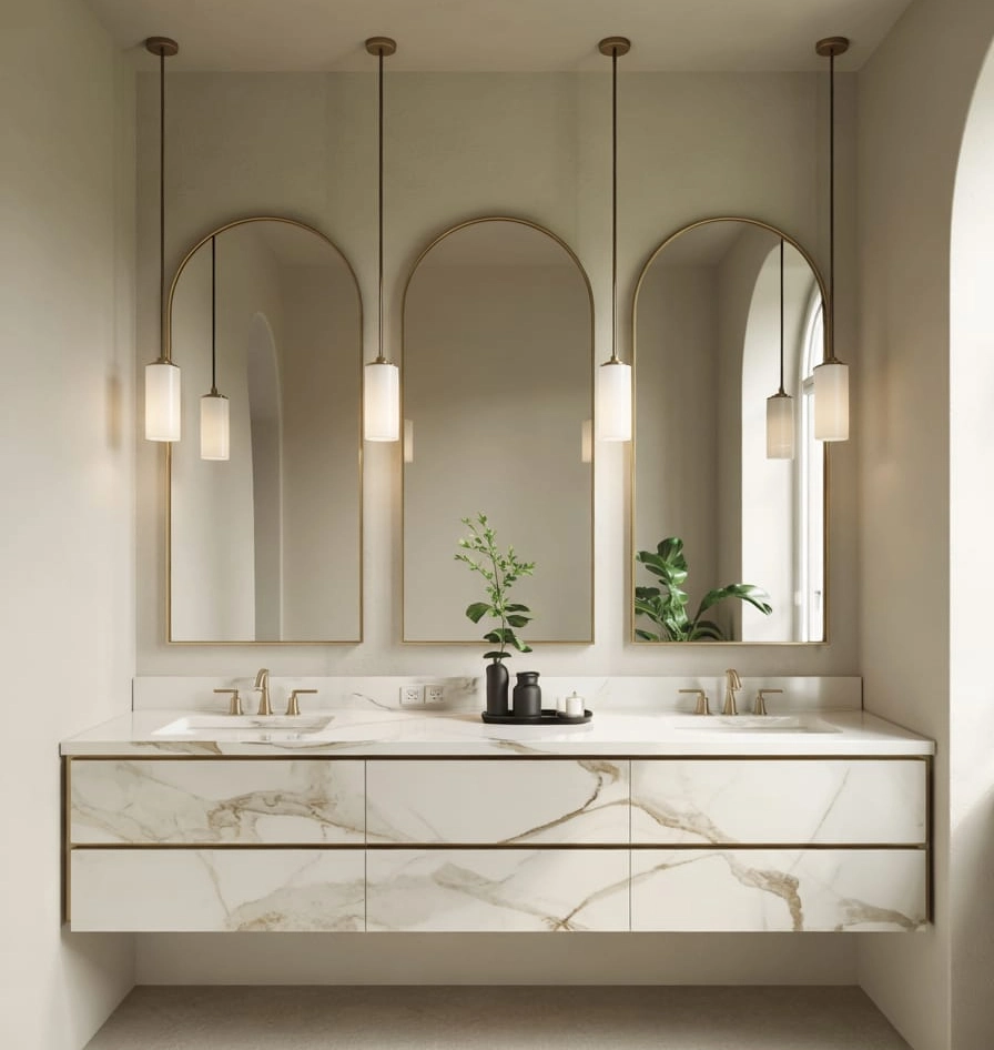35 Unique Floating Vanity Ideas With Mirror For Small Bathrooms (Sleek And Functional Designs)