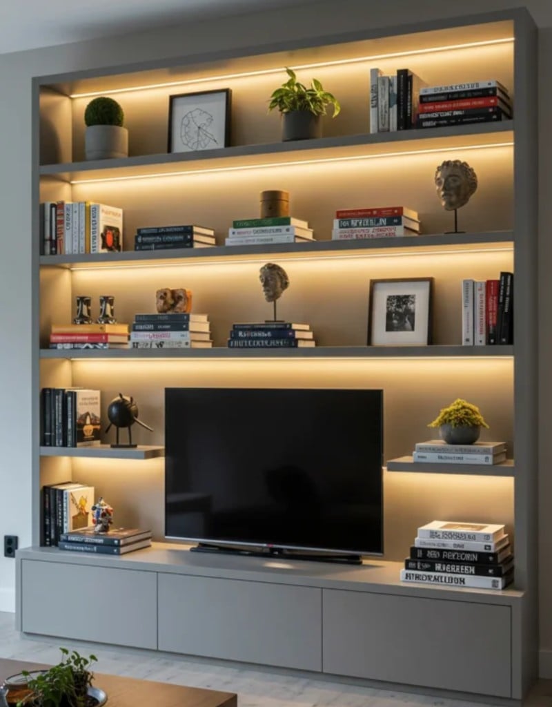 35 Creative Ideas To Decorate Around Your TV
