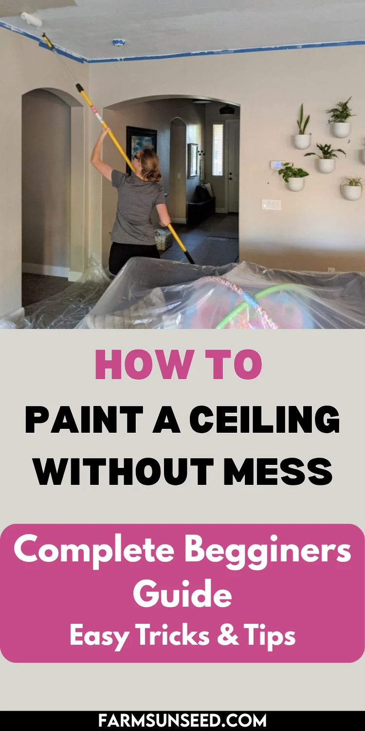 How To Paint A Ceiling Without Splatter Or Mess (Complete Beginners Guide)