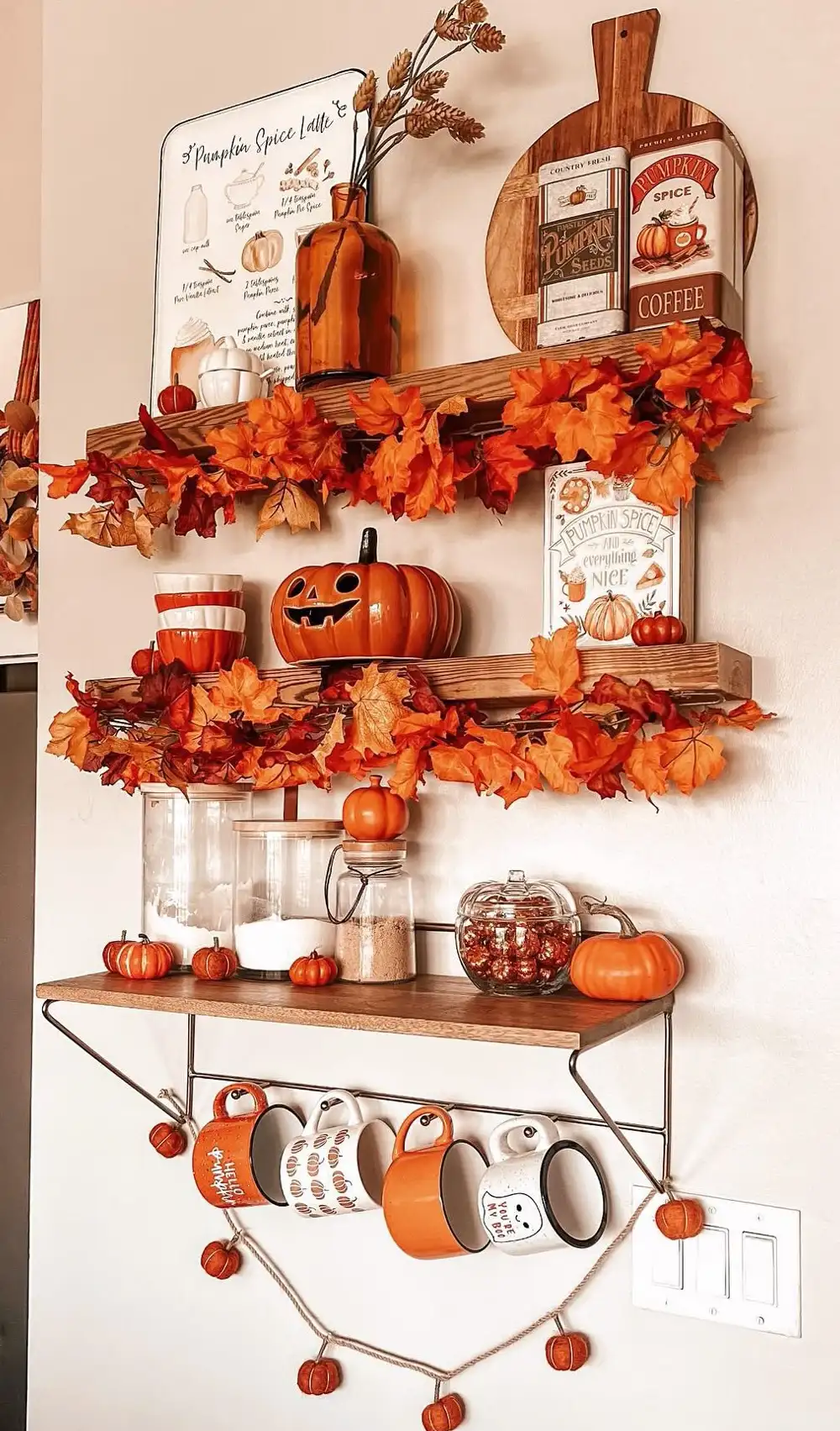 40 Cozy & Creative Fall Kitchen Decor Ideas That Will Instantly Wow ...
